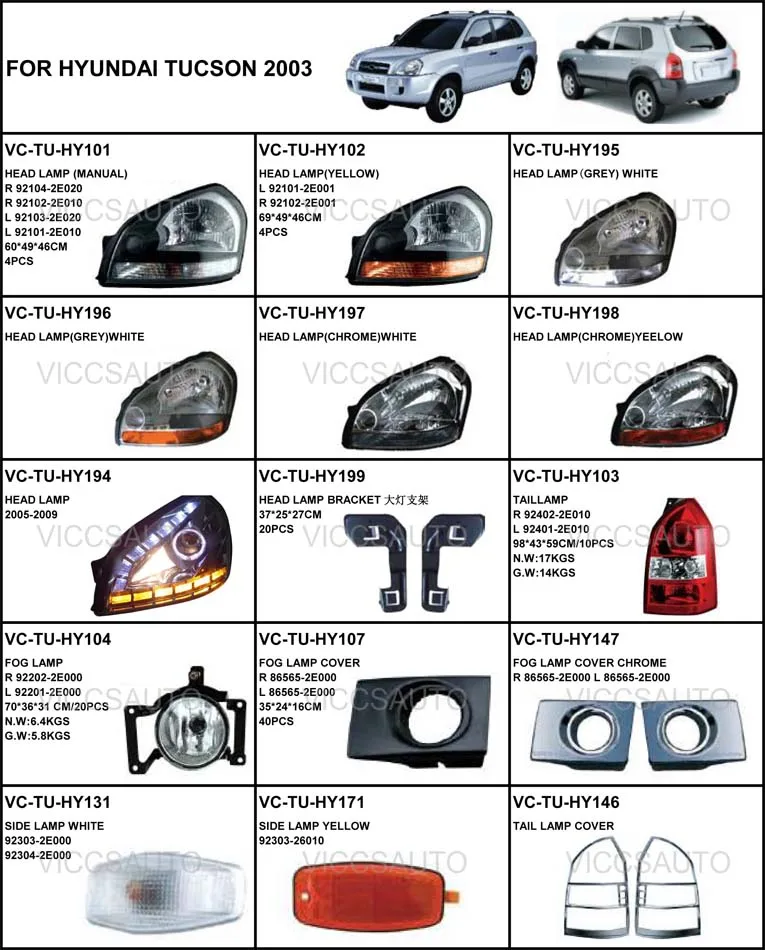 Oem 86350-2e000 For Hyundai Tucson 2003 Auto Car Grille - Buy Auto Car ...