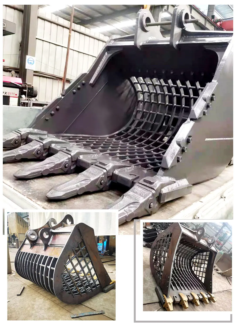 High Quantity 30ton Excavator Skeleton Bucket Heavy Duty Excavator Sieve Bucket Excavator ...