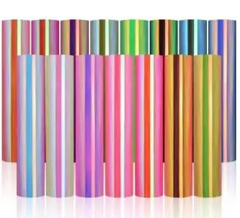 Pillar Lightbeam Laser Lamination Printable Pet Hologram Film Rolls For Cosmetic 15um - Buy ...