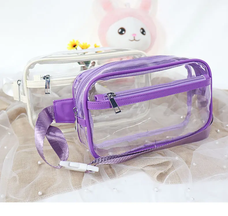 Custom Clear Pvc Waist Bag Stadium Approved Purse Transparent Pvc Belt ...