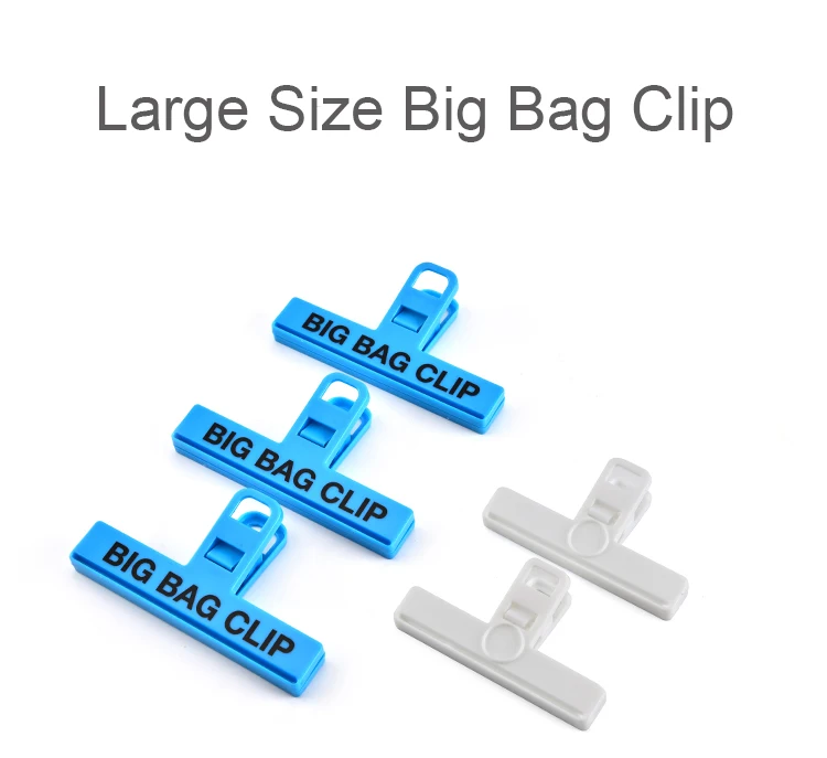 Customized logo Colorful Plastic Chip Bag Clips Seal Pour Food Storage ...