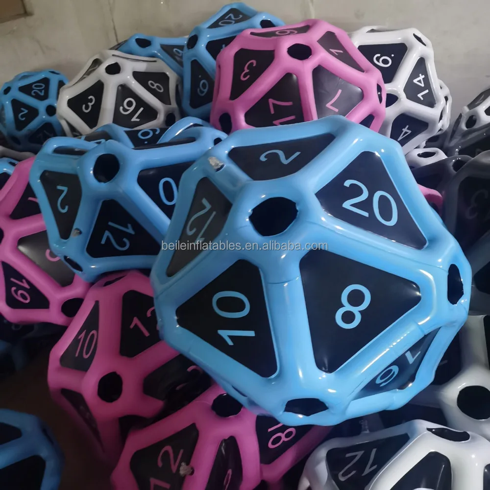Customized High Quality Inflatable D20 Dice For Party Game - Buy ...