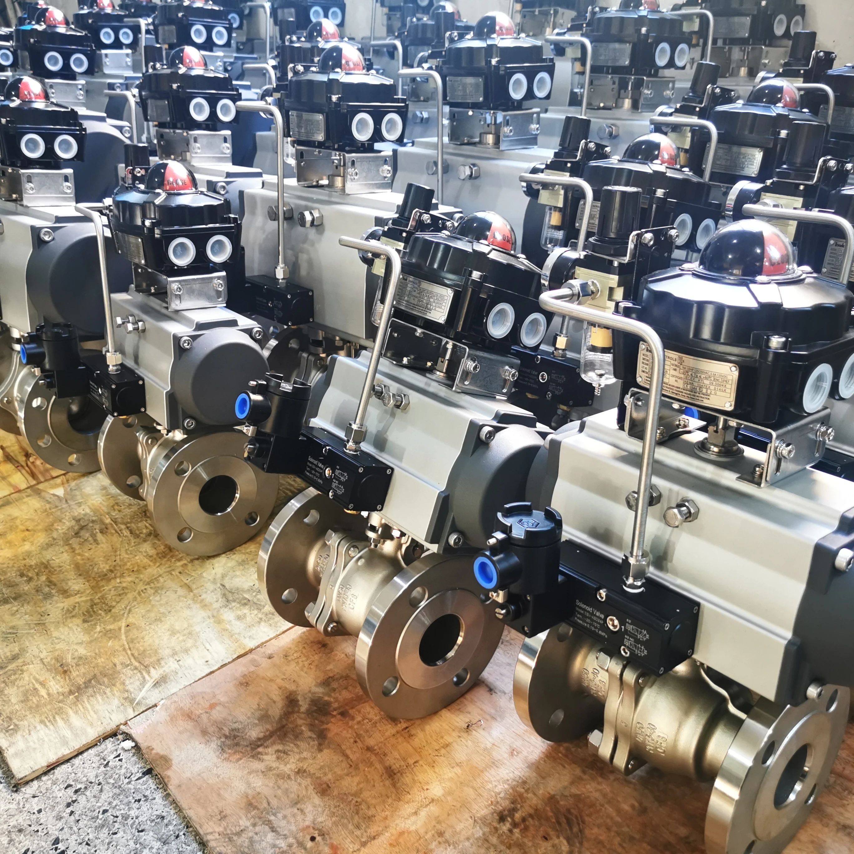 Explosion-Proof Modulating 2 Inch Pneumatic Flange Ball Valve| Alibaba.com