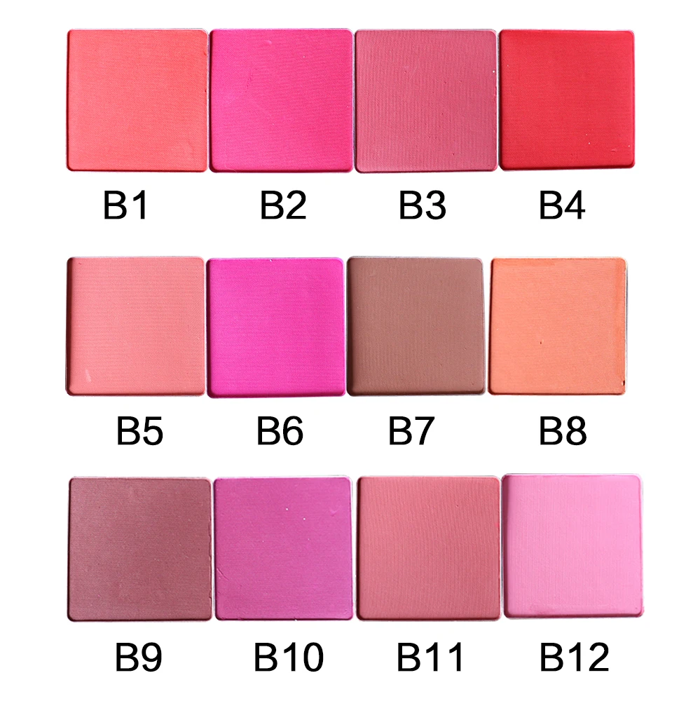 Custom Pigment Pressed Powder Blush Palette Packaging Custom Logo 6 ...