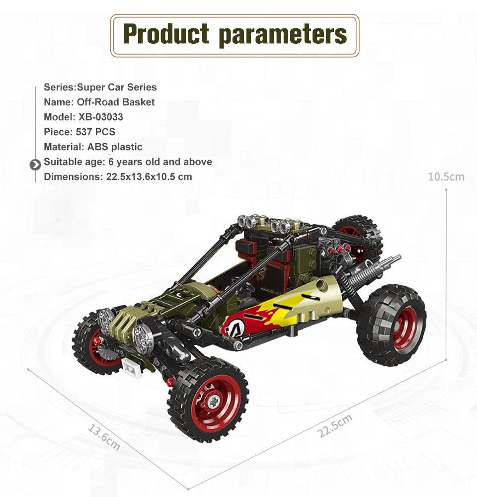 Technical Super Bigfoot Monsters Truck Building Block Off-road Vehicle ...