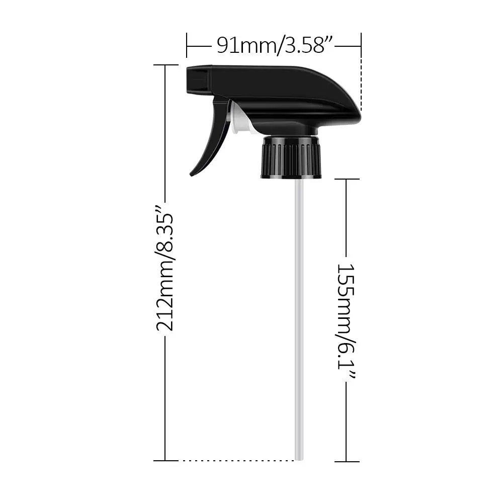 28/410 Black Trigger Sprayer Nozzle All Plastic Trigger Sprayer For ...
