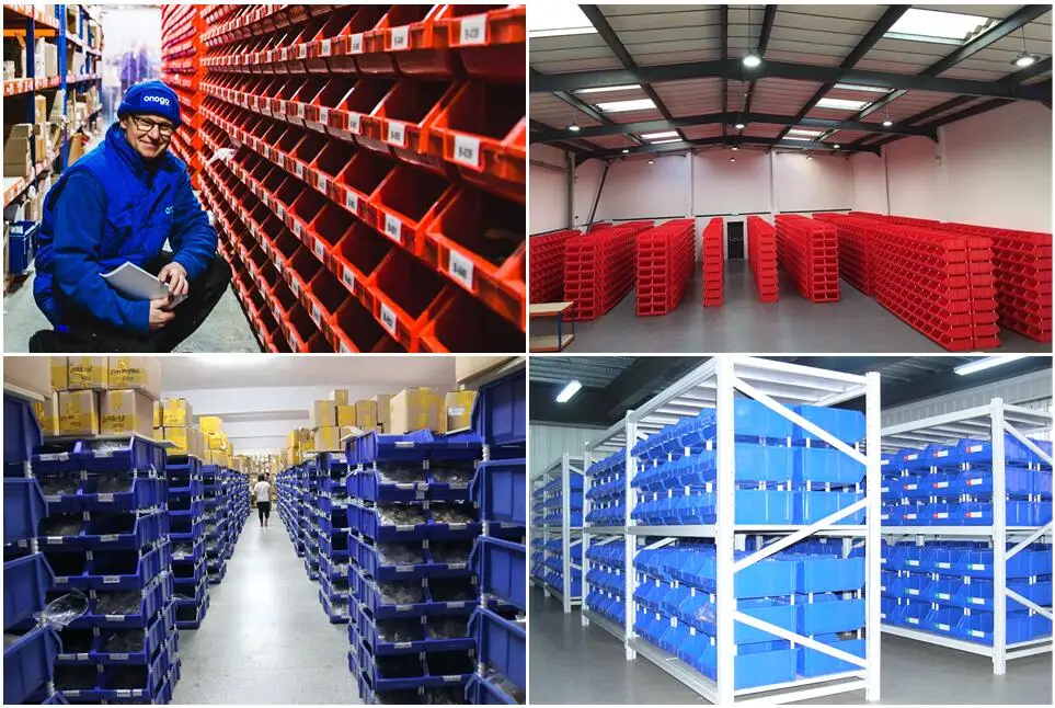 OEM Plastic Warehouse Stackable Storage Pick Bin for Small Accessories