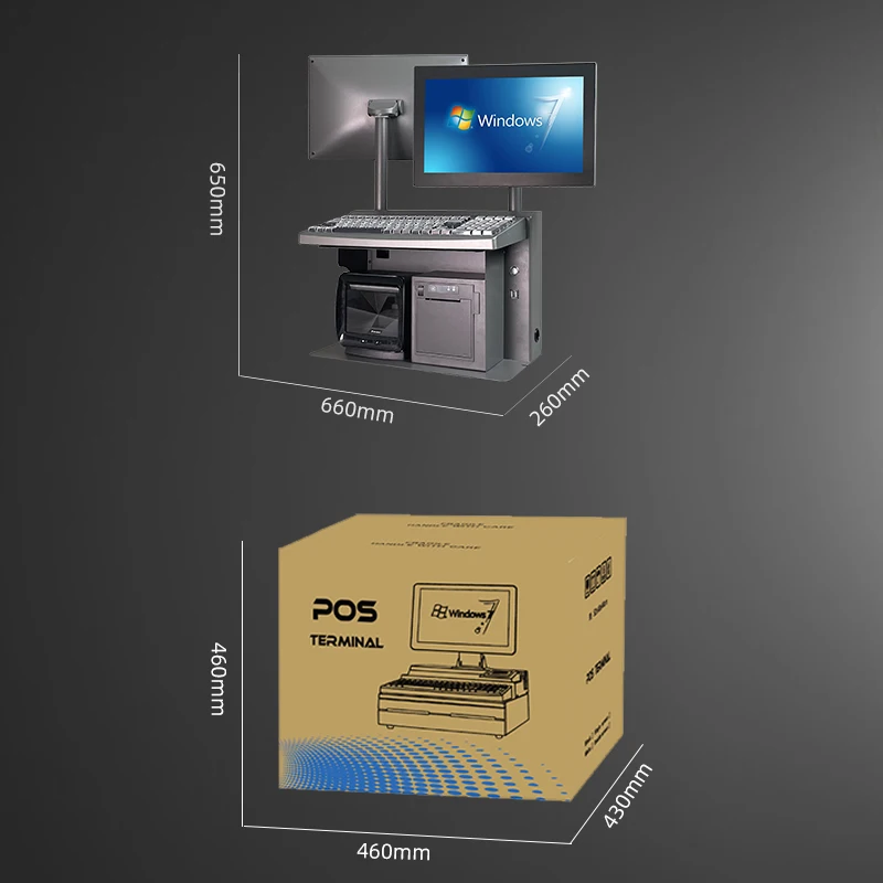 All In One Pos System Payment Pos Terminal Machine Touch Screen Point ...