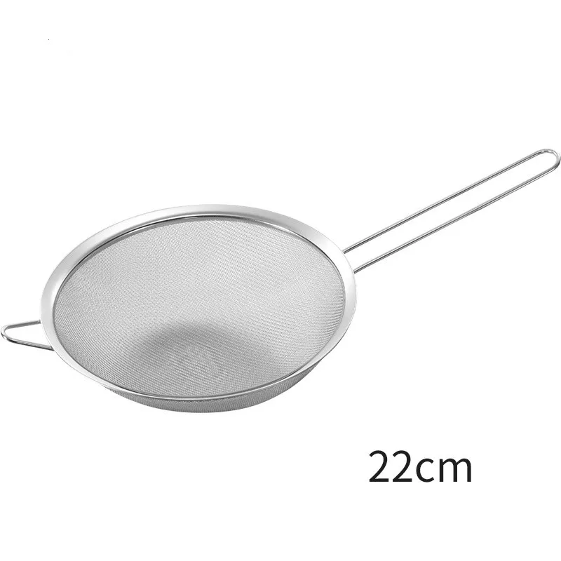 Various Size Options Stainless Steel Spoon Strainer Filter Flour Sieve ...