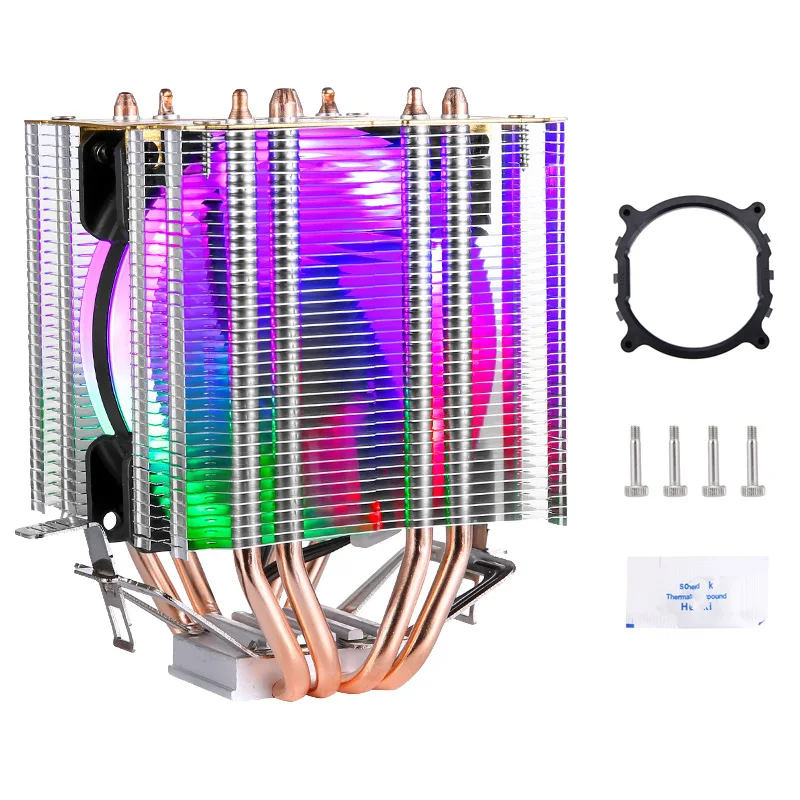 4 Heat Pipe Copper Pipe Cpu Fan 4pin E5 2011 Motherboard Cooler ...