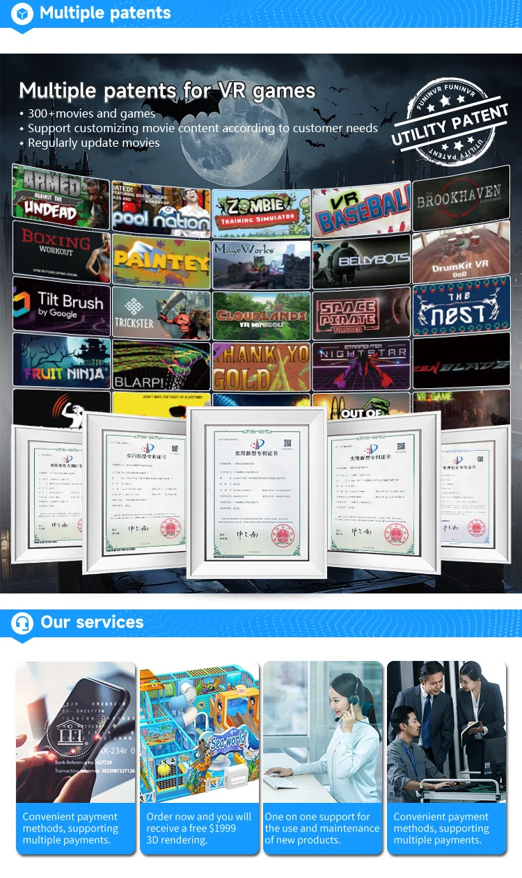 Amusement Park Simulator Shooting VR Running Platform