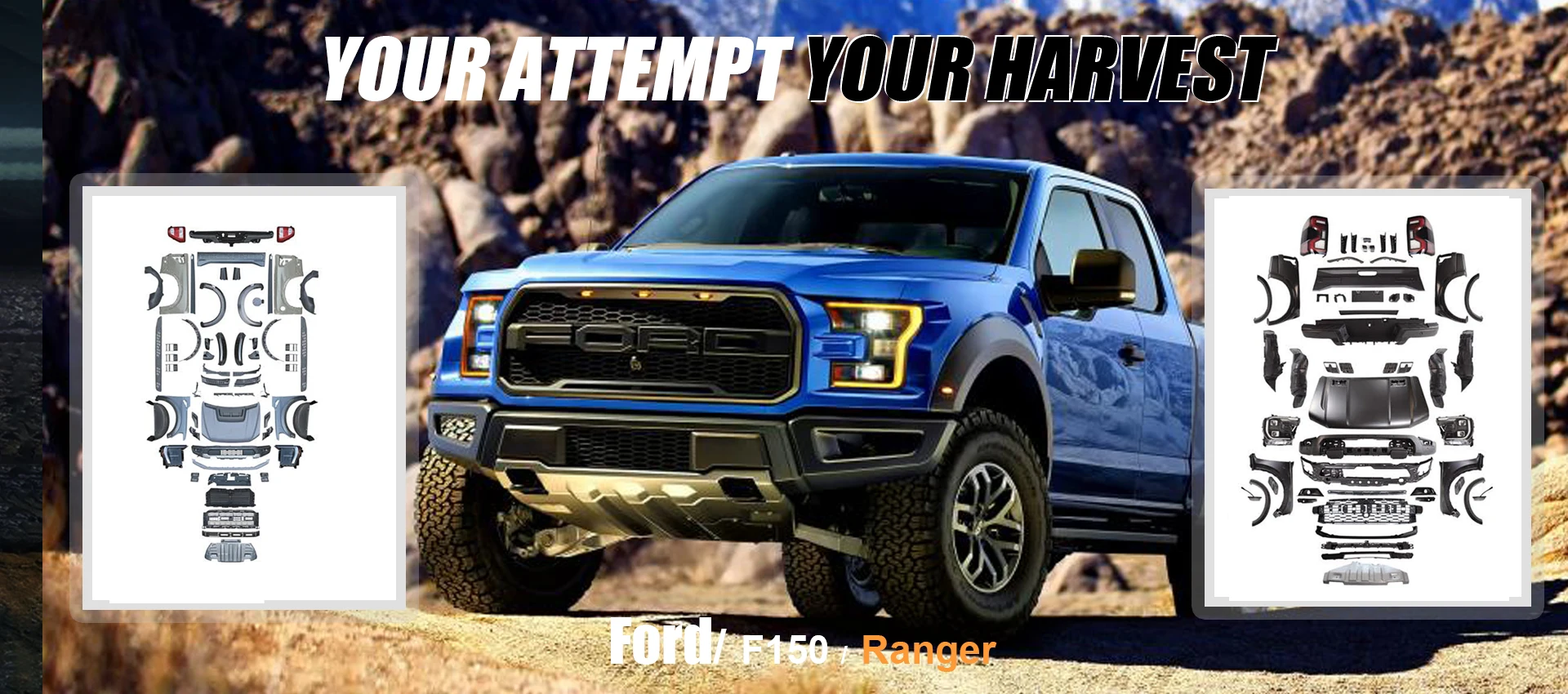 Auto Body Kits - Facelift Bodykit for Ford Ranger Raptor