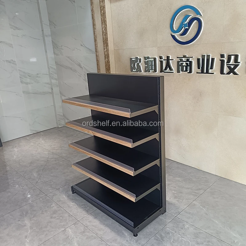 Single Sided Grocery Shop Rack Supermarket Shelves Universal Retail ...