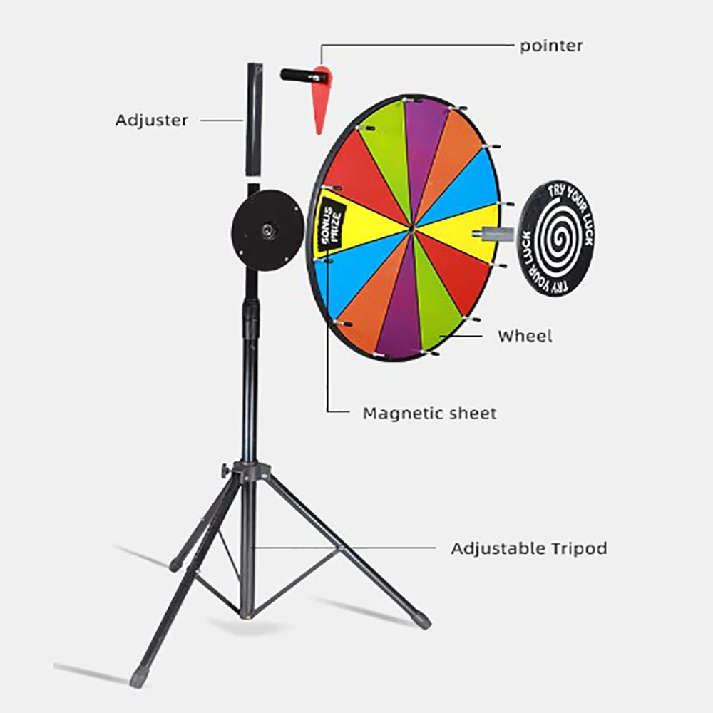 Dry Erase Lucky Draw Turntable Wheel - Roulette Prize Wheel