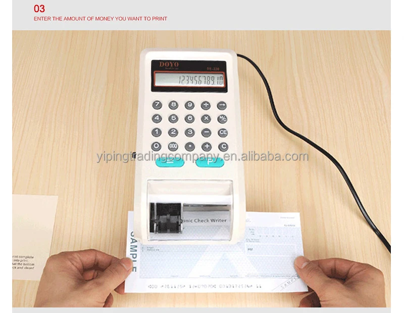 DY330 Electronic Check Writer & Business Check Printer - Customized OEM