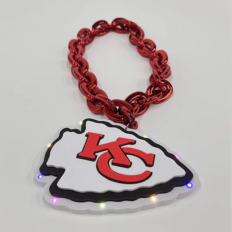 Custom 3d Foam Nfl Fan Necklace Foam Logo Uv Printed Fan Logo Wall ...