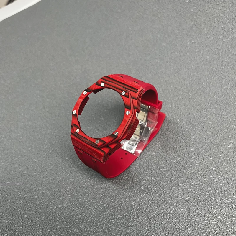 For Casioak Ga2100 Carbon Fiber Mod Kit Metal Luxury Wristband Modified ...