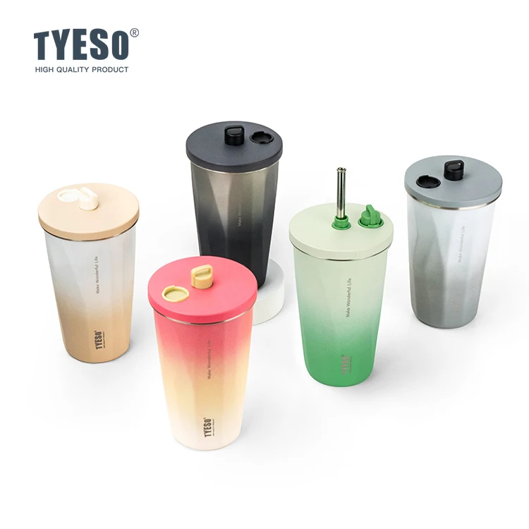 TYESO BRAND 2023 New Gradient Stainless Steel Insulated Cup