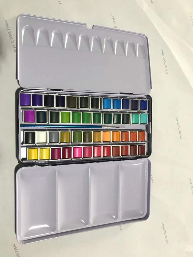 Professional Quality 24 Colors Solid Watercolor Paint Set - Buy Solid Watercolor Paint ...