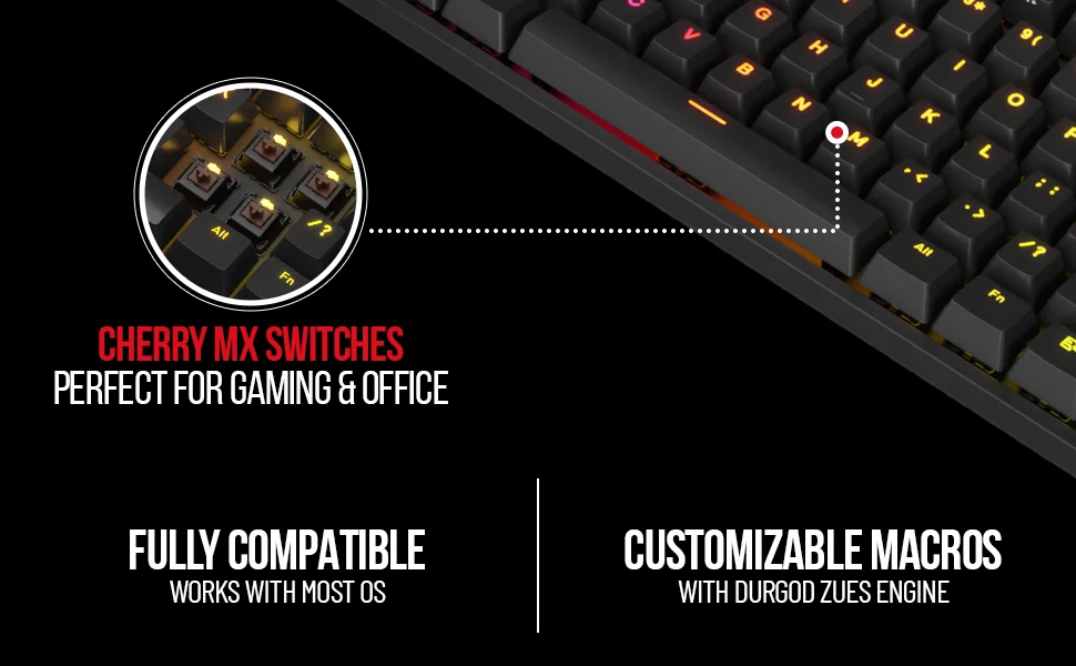 Durgod Taurus K310 Nebula-white Color Mechanical Gaming Keyboard - 104 ...