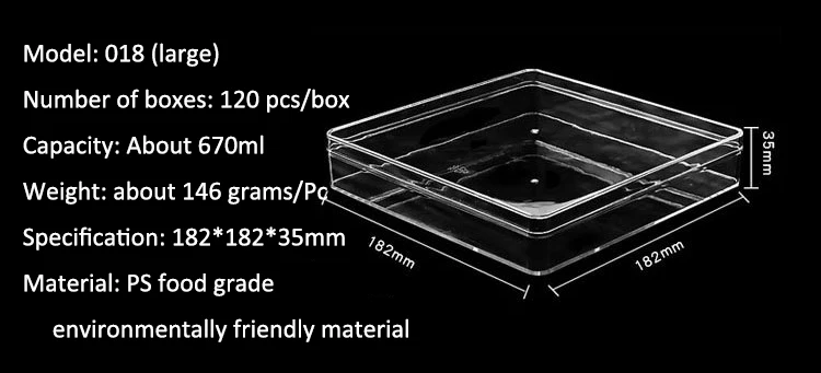 Transparent Tiramisu Box - Perfect for Dessert Packaging