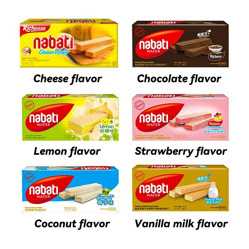 Nabati Richeese Strawberry Biscuits - 145g Wafer Delight