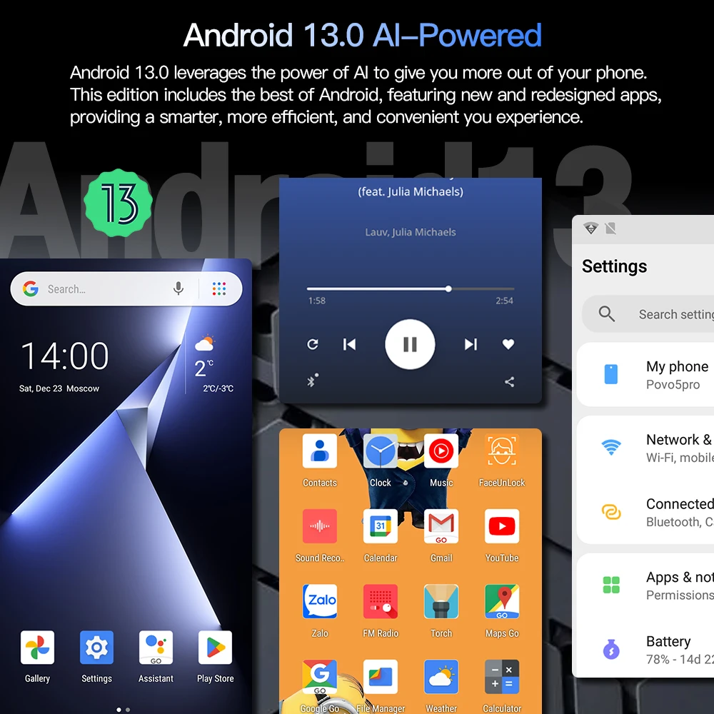 New Design 5g Smartphone 7.3 Inch 16gb+1tb 6800 Mah Original Pova 5 Pro ...