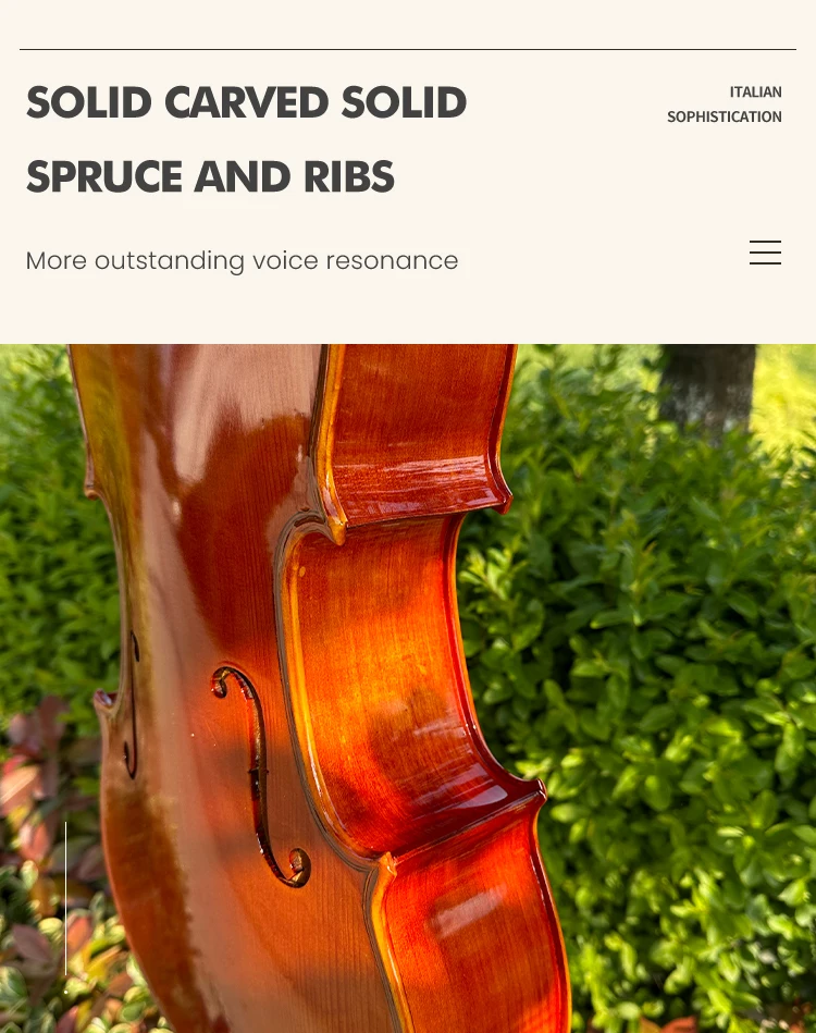 Professional High Quality Customized Cello Solid Wooden Cello Pure ...