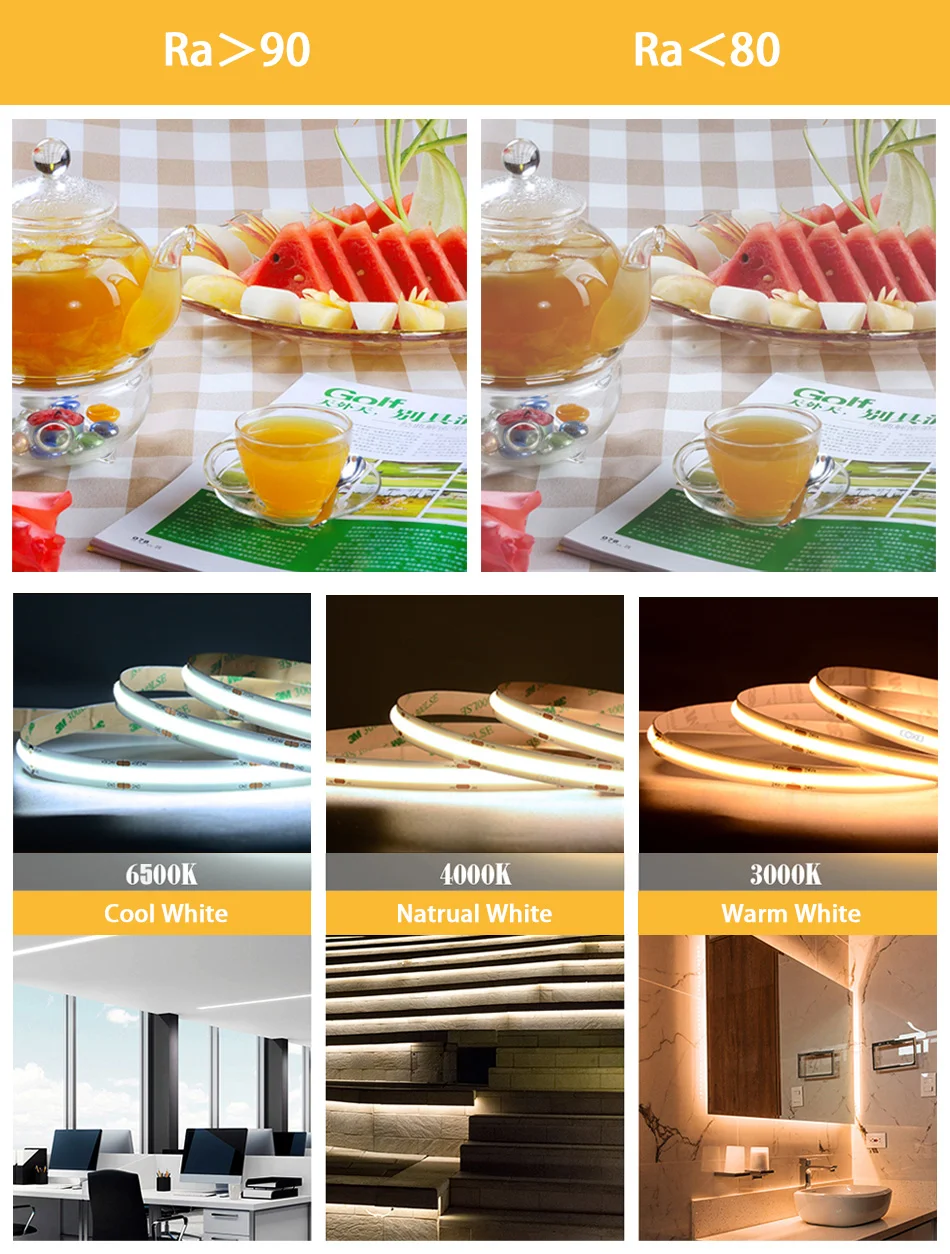 COXO COB LED Strip Lights - Flexible, Efficient Lighting