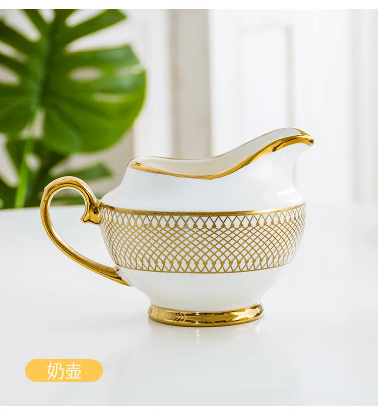 European Court Style Ceramic Tea Set With Tray British Afternoon Tea Set Coffee Cup Home Teapot ...