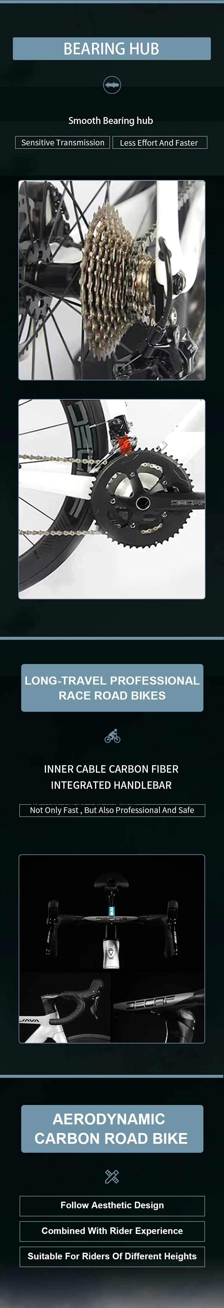 JAVA FUOCO TOP Road Bike - 24 Speed Carbon Fiber Racing Bicycle