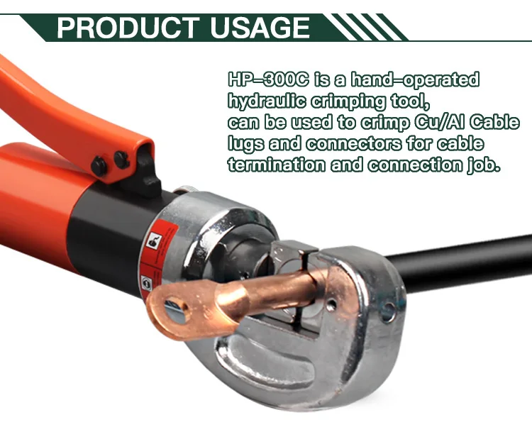 Hydraulic Crimping Tool 16-300mm2 With C-shape Rotatable Head - Buy ...