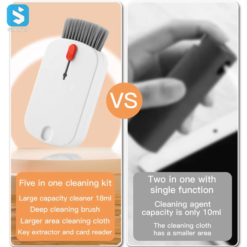 Portable Multifunctional Cleaning Brush Tool - 5 in 1 Kit