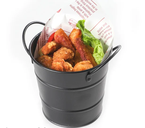 Precious With Bucket Of Chicken