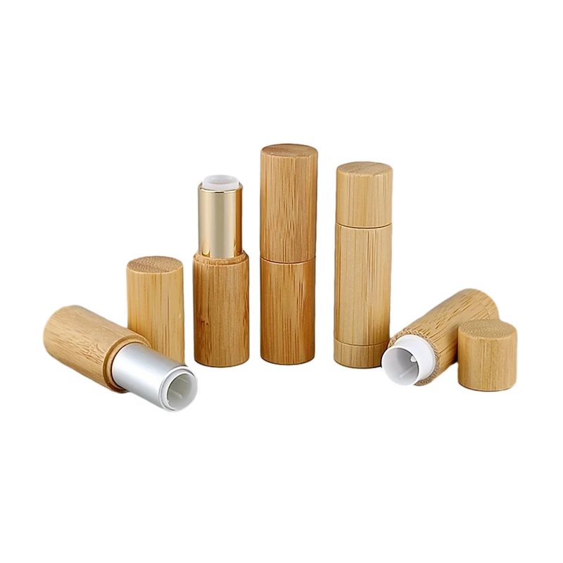 Eco Friendly Refillable 5g Lipstick Tube - Bamboo Lip Balm