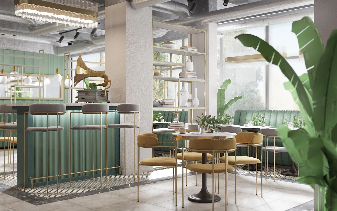 Coffee Shop Bakery Interior Designs - Solid Surface Solutions