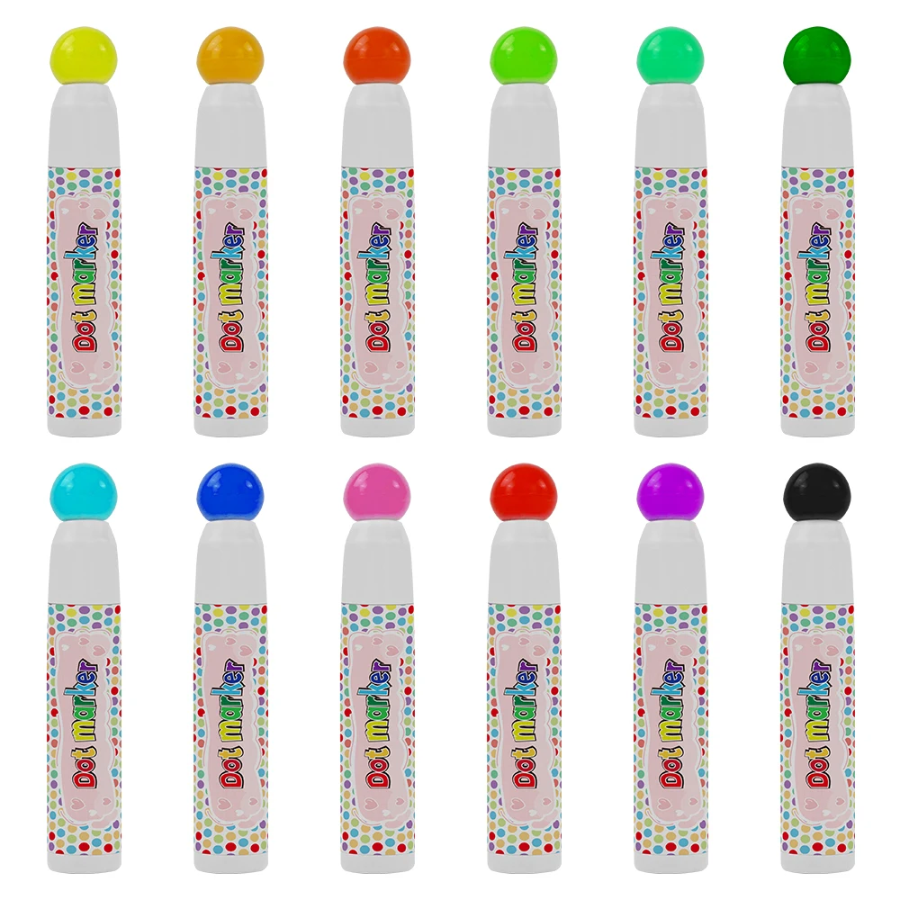 KHY Washable Common Ink Dot Marker Non Toxic Washable Bingo Dabber ...