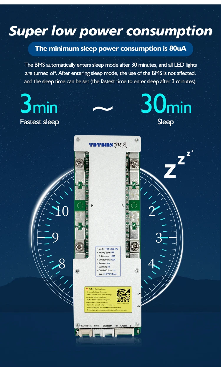 Smart Tdt Bms Battery Management System Bt Lifepo4 Sodium Ion 4s 8s 16s ...