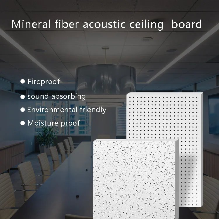 False Ceiling Design 2X4 Mineral Fiber Board 8mm Sheet