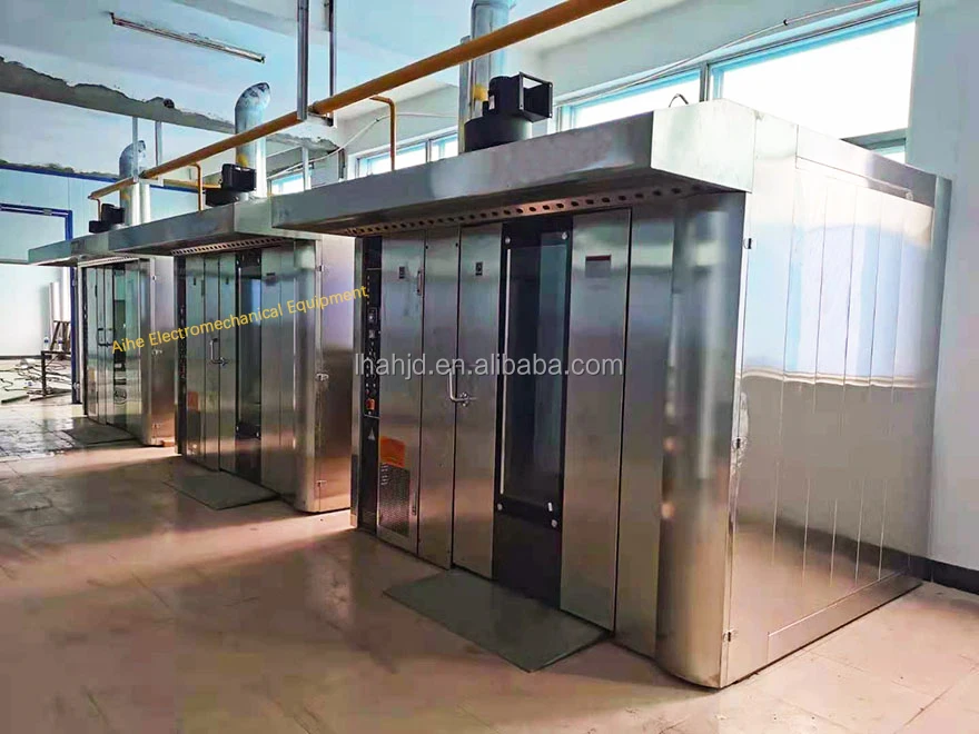 Diesel Gas Electric Rotating Convection Oven Bakery Rotary Rack Oven ...