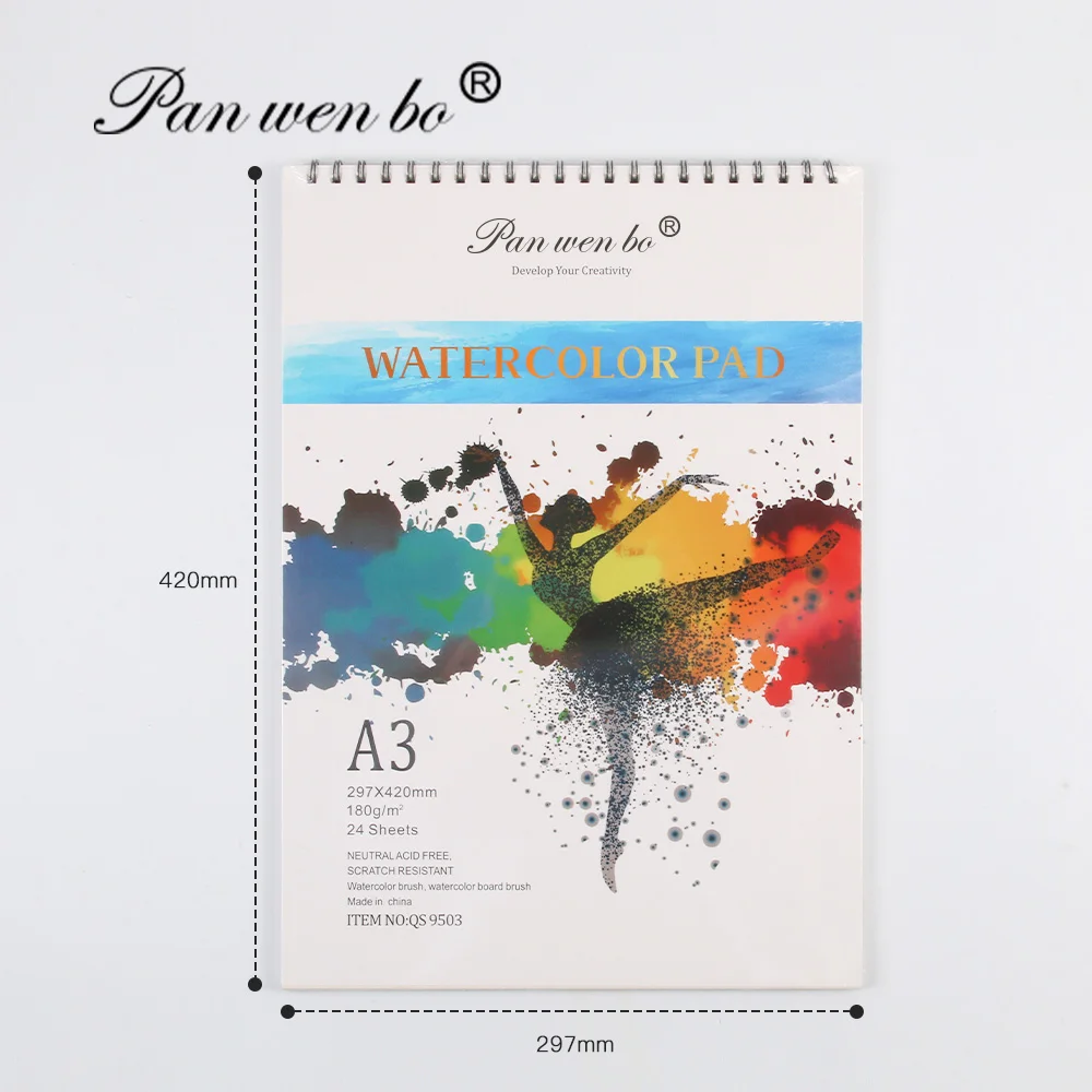Watercolor Drawing Paper 24sheets 180g Watercolor Paper Pad A2 A3 A4 ...