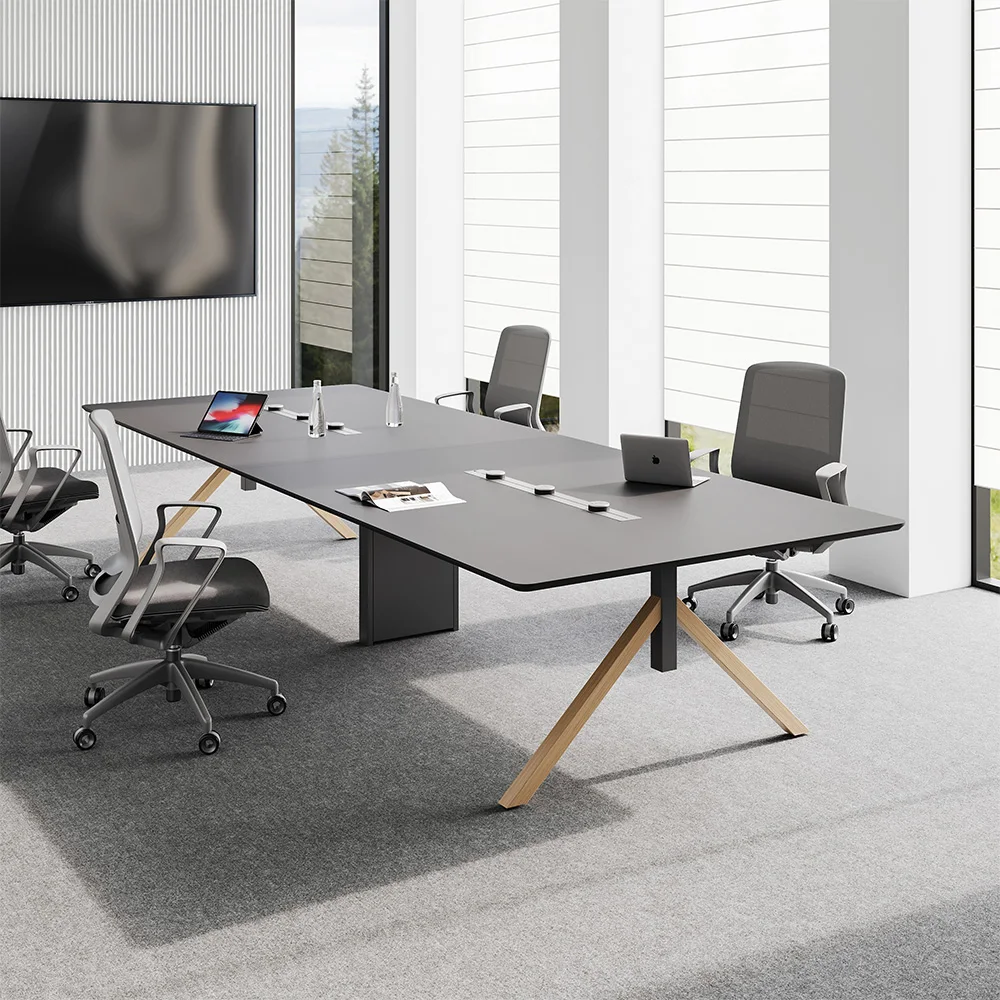 Modern Large Modular Conference Table For Home School Office Meeting ...
