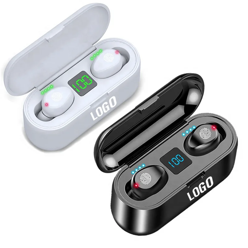 2023 Best Seller F9 Mini Stereo Earphone Tws Earbuds With Powerbank Led ...