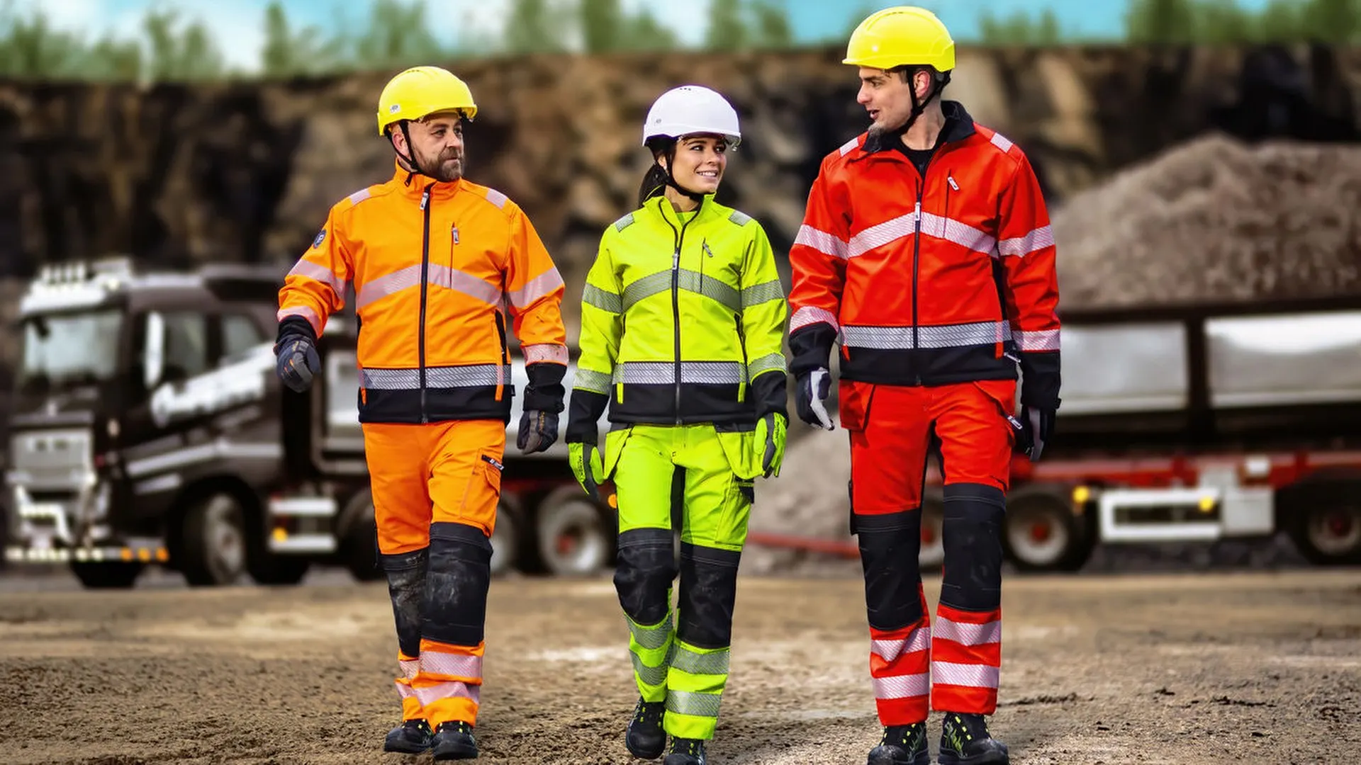 Polyester Windproof Construction Reflective Safety Hi Vis Softshell ...