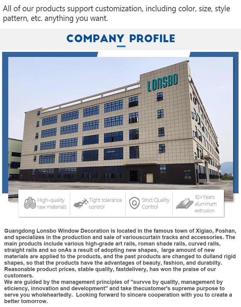 L Shape Curtain Track Box Wall Mounted Double Rail Metal Track ...