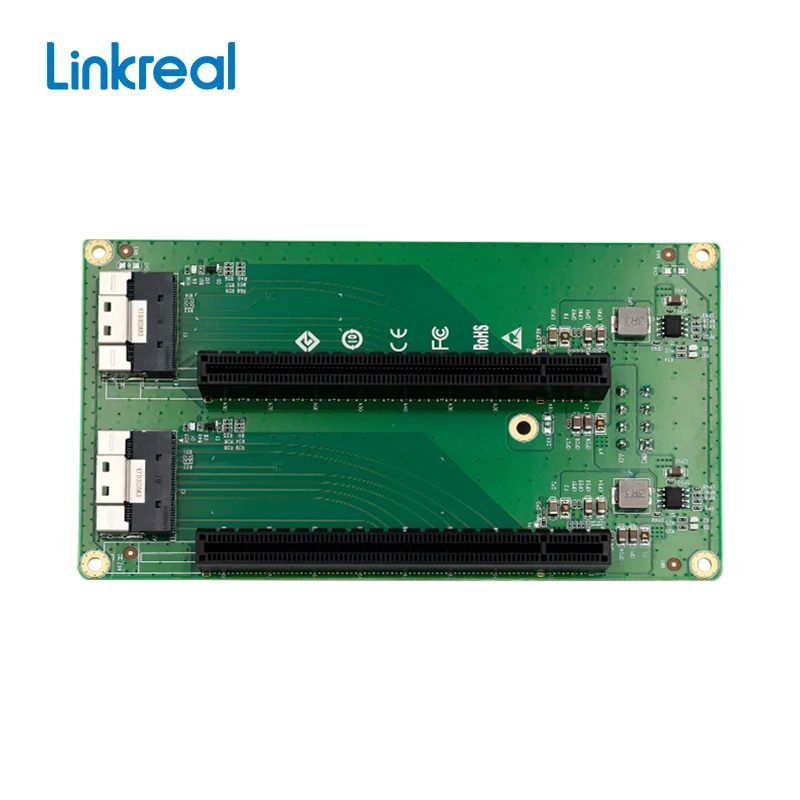 LRFCF922 2 Port SFF-8654 to 2 Pcie X16 Slot Adapter Card