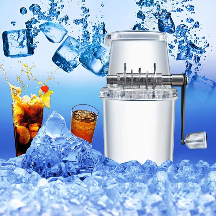 Hand-operated Fruit Smoothie Ice Breaker Machine for Household Shaved ...