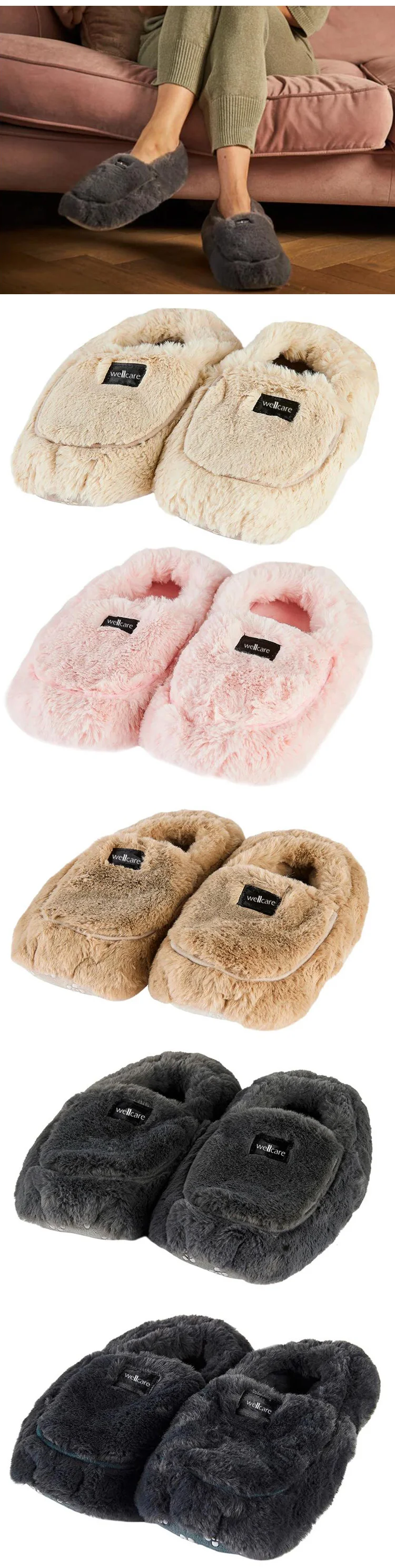 Heat Warming Slippers - Microwave Foot Warmers for Home