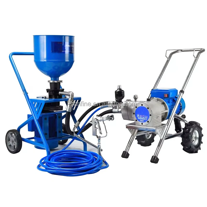 Sanfine Diaphragm Pump Putty Spraying Machine Kit - Heavy Duty