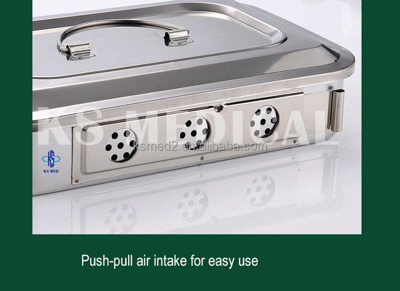 KSMED Instrument Tray - Durable Stainless Steel Sterilization Box